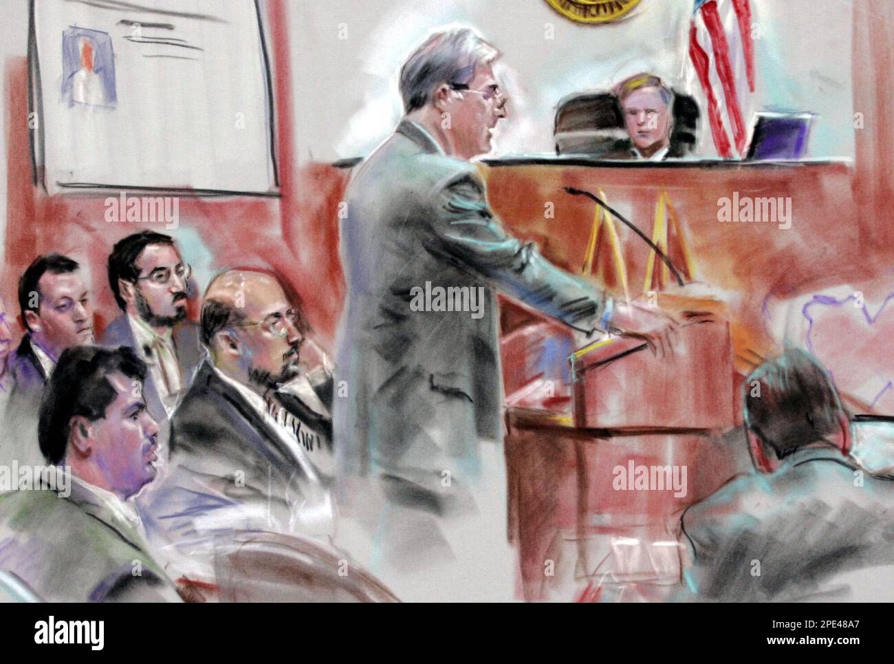 Former University of South Florida professor Sami Al-Arian, second from ...