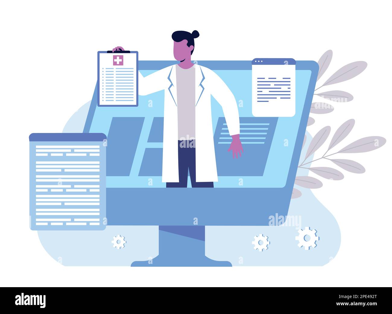 Medical online platform Stock Vector Images - Alamy