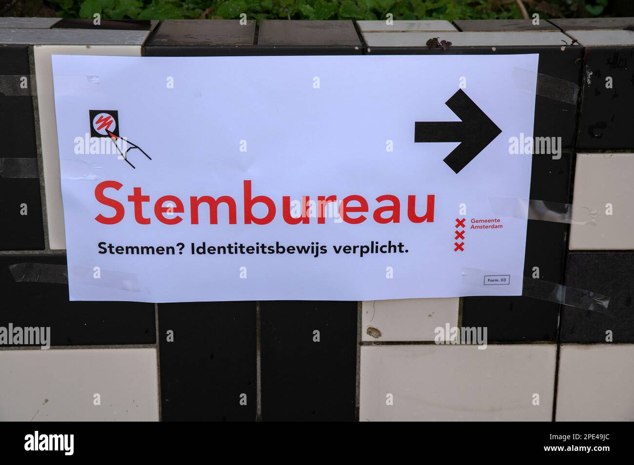 Election Day At Amsterdam The Netherlands 15-3-2023 Stock Photo - Alamy