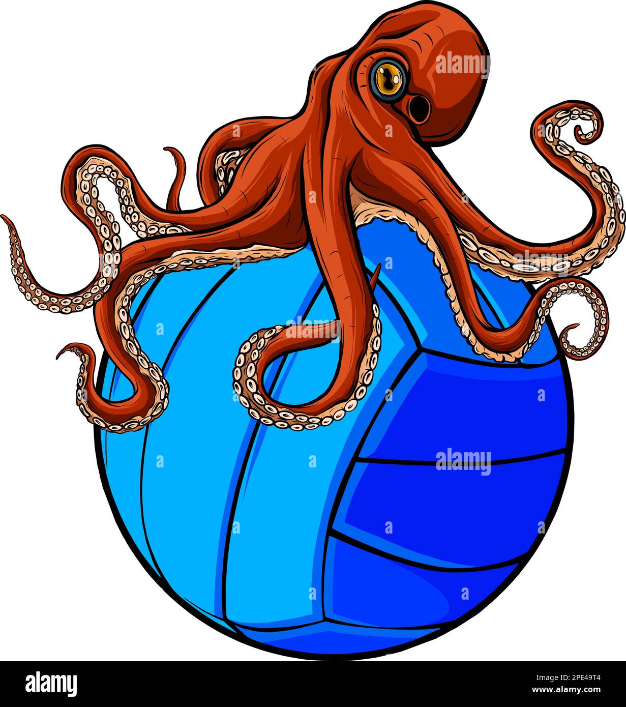 Octopus toy isolated white background Stock Vector Images - Alamy