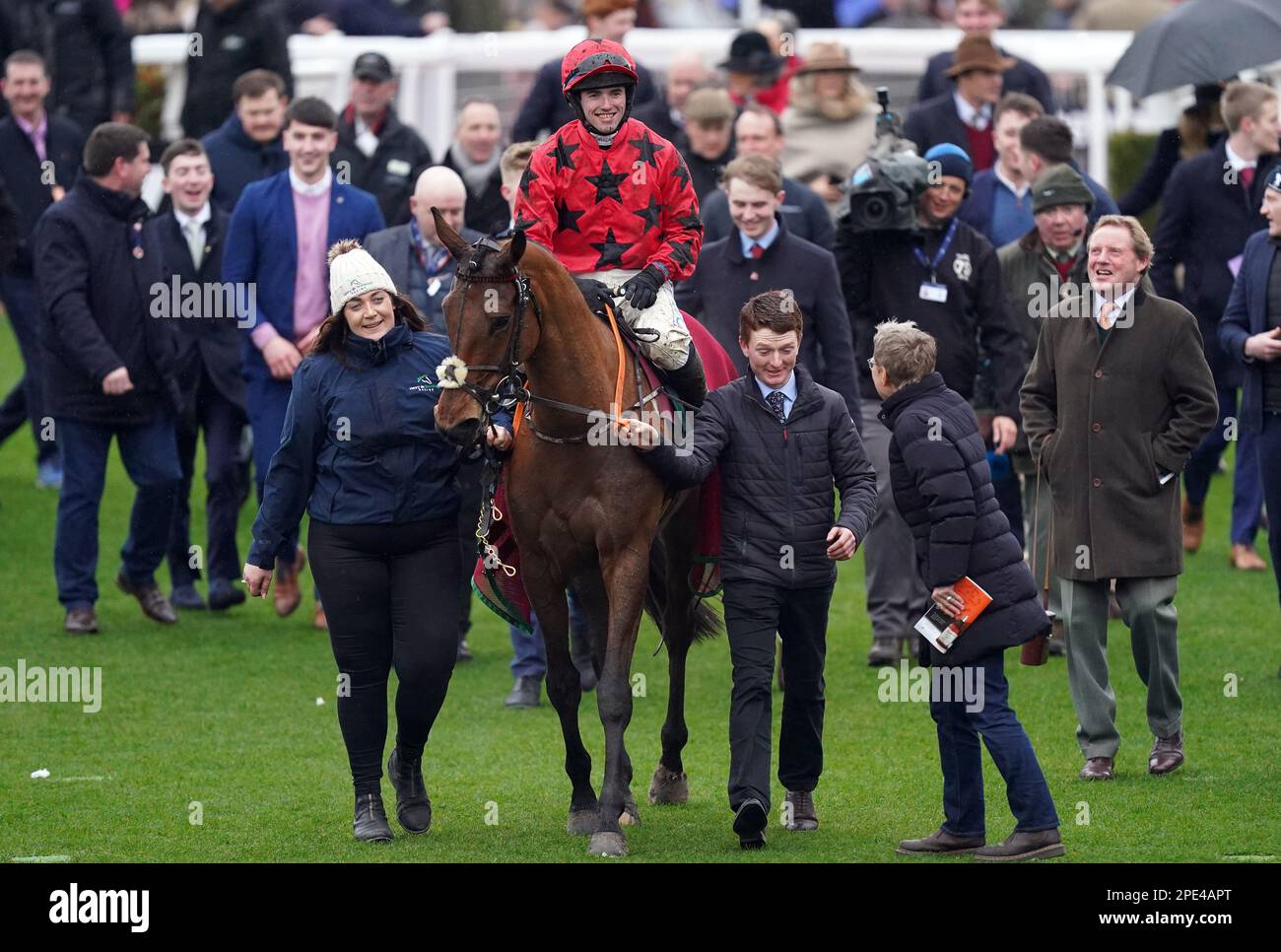 Darragh O'Keeffe celebrates victory in the Johnny Henderson Grand ...