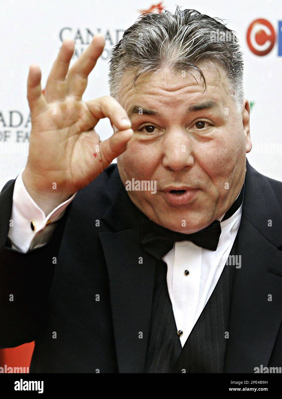 Former Canadian Heavyweight Boxing Champion George Chuvalo poses for ...