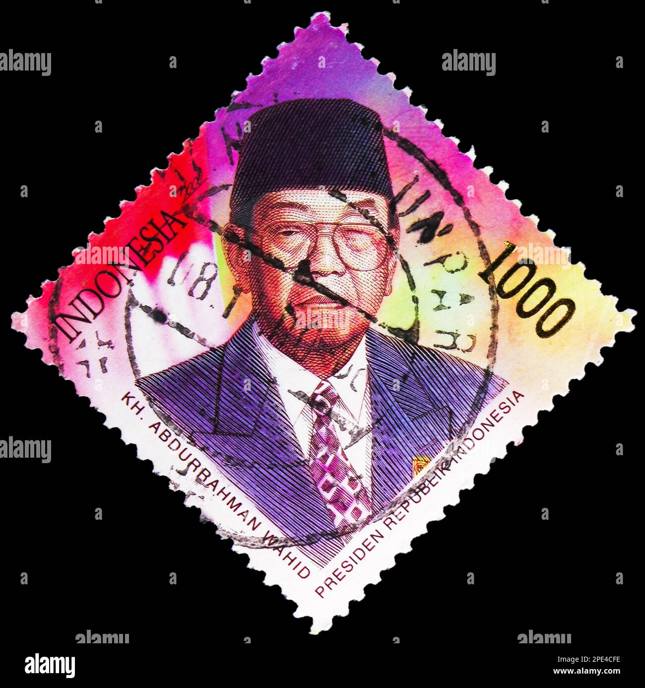 MOSCOW, RUSSIA - FEBRUARY 17, 2023: Postage stamp printed in Indonesia ...