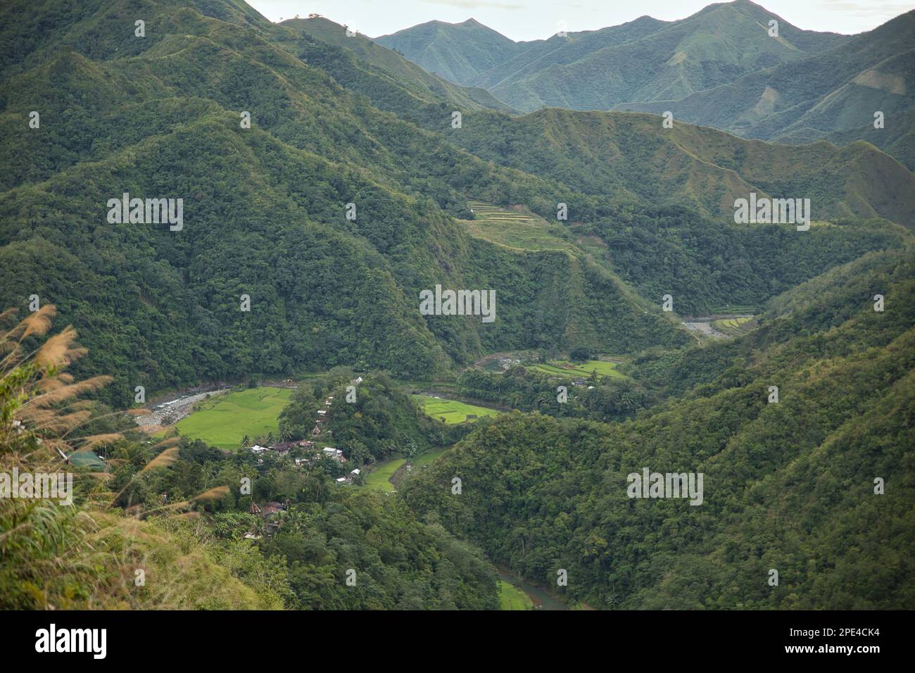 The majestic valley of Banaue in the Philippines with its imposing ...