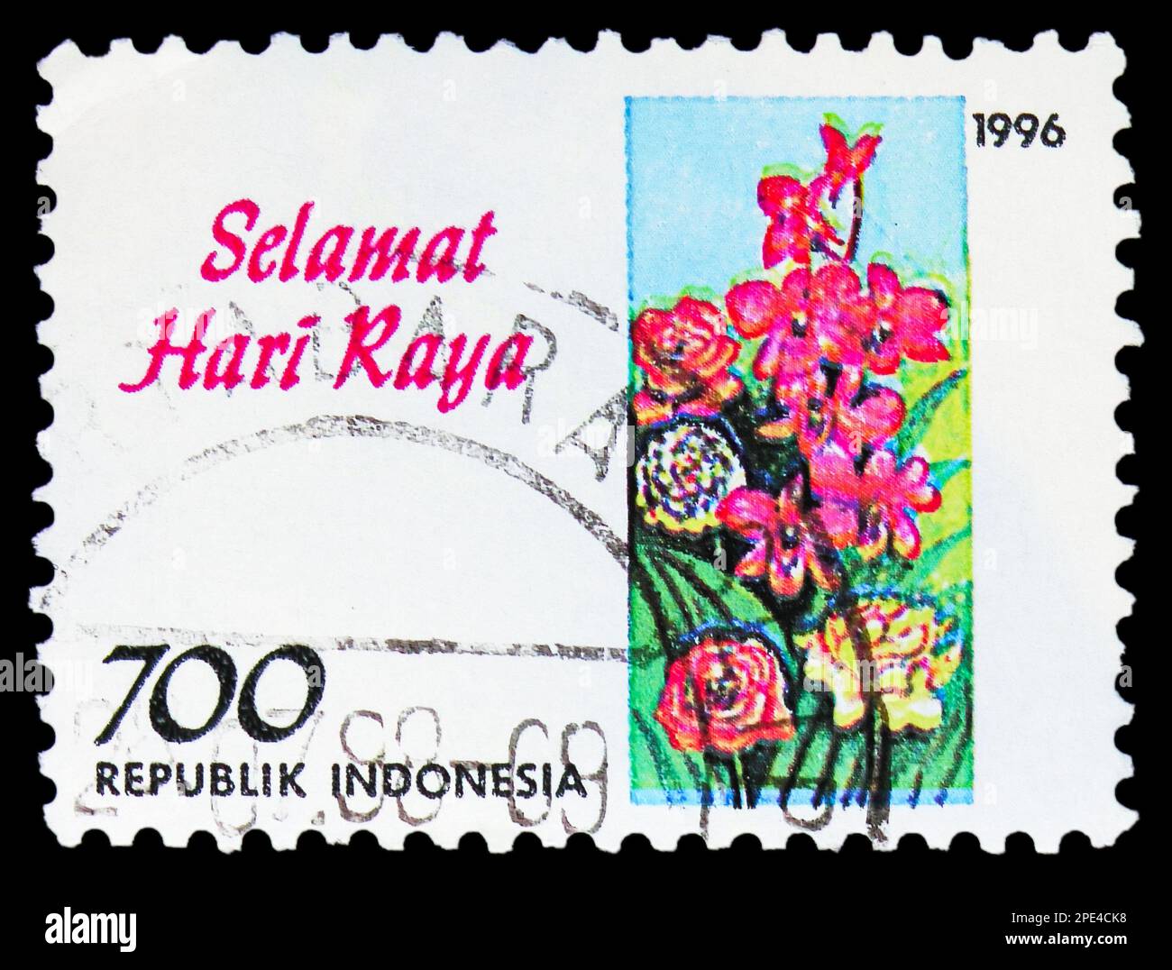 MOSCOW, RUSSIA - FEBRUARY 17, 2023: Postage stamp printed in Indonesia ...