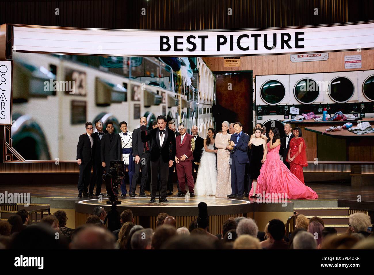 Daniel Kwan, Daniel Scheinert and Jonathan Wang win the Oscar for Best ...
