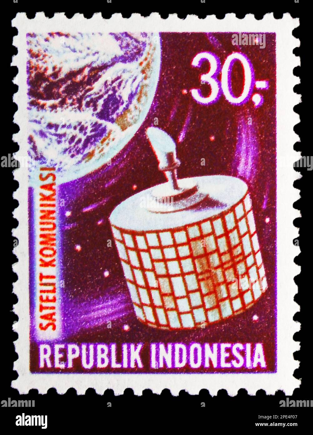 MOSCOW, RUSSIA - FEBRUARY 17, 2023: Postage stamp printed in Indonesia ...
