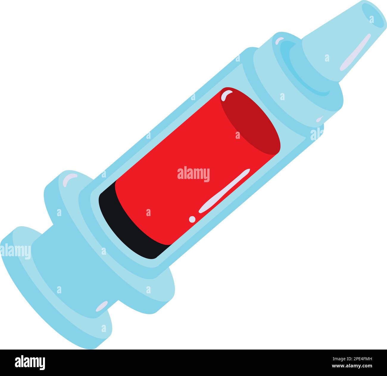 syringe with blood Stock Vector Image & Art - Alamy