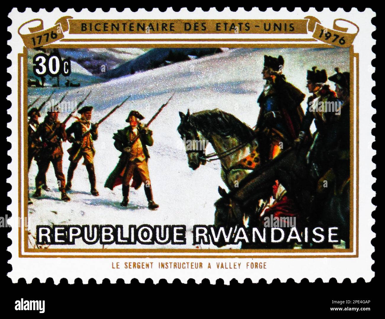 MOSCOW, RUSSIA - FEBRUARY 17, 2023: Postage stamp printed in Rwanda ...