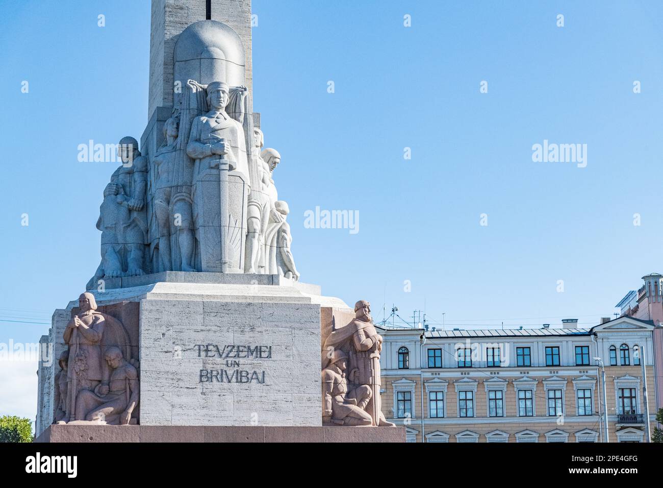 The Freedom Monument in Riga, Latvia Stock Photo - Alamy