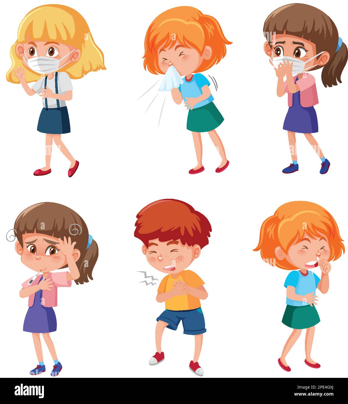 Sick Cartoon Character