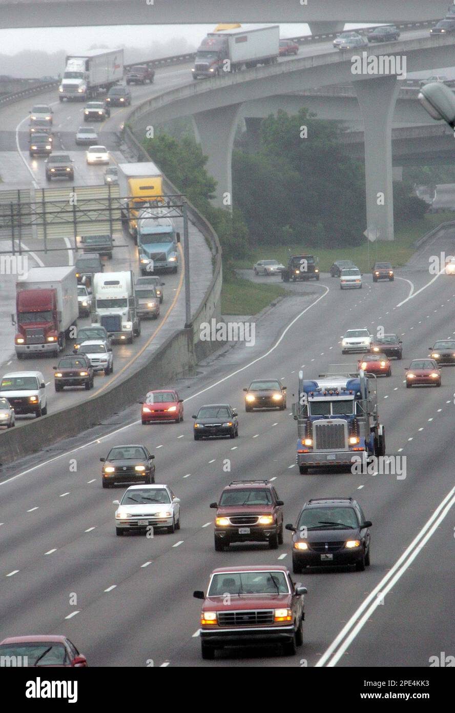 **ADVANCE FOR WEEKEND OF JUNE 4-5 ** Traffic moves through the I-85/I ...
