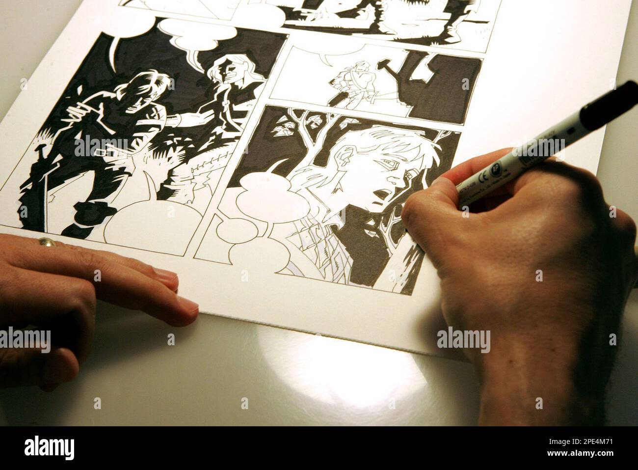 **ADVANCE FOR FRIDAY PMS, JUNE 3 ** Christian comic book artist Sherwin ...