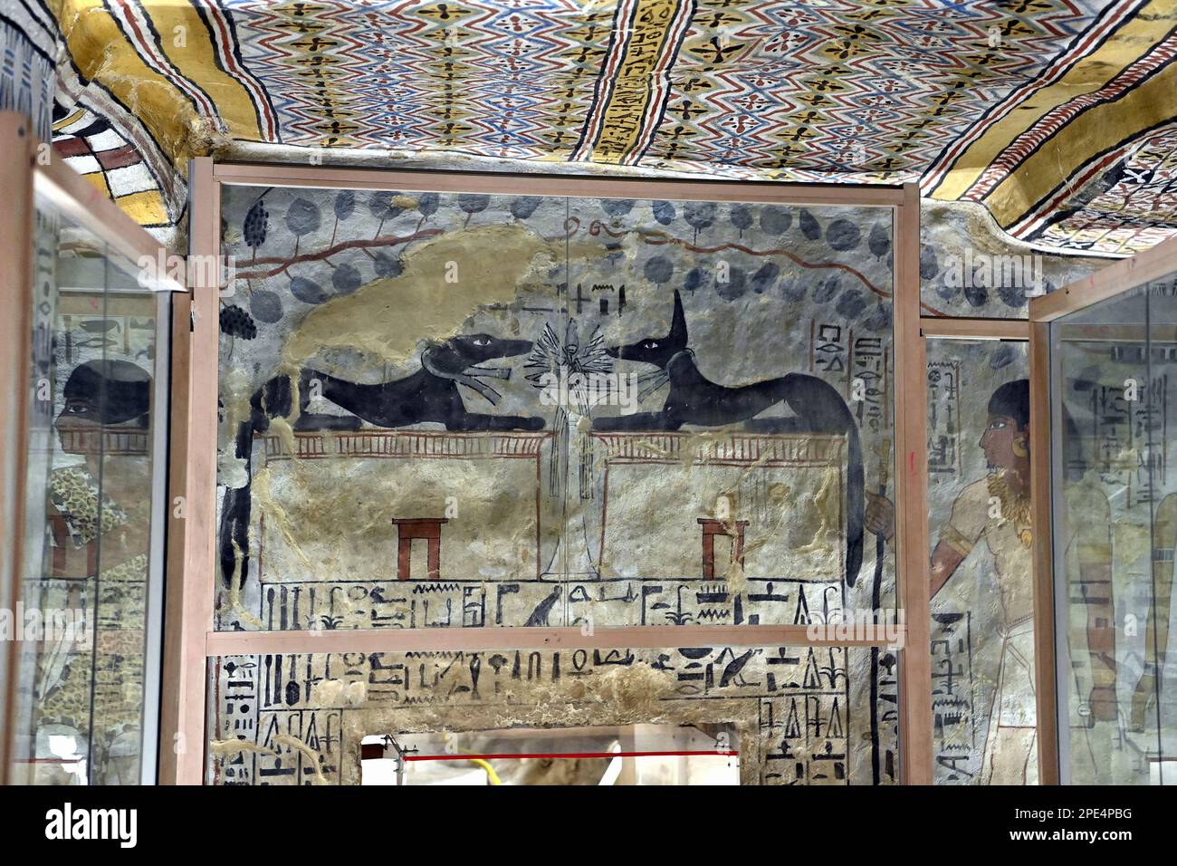 Illustration picture shows the tomb Sennefer during a visit to the the ...
