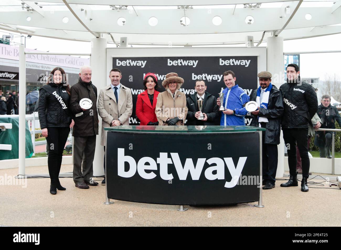 The Queen Consort with race winners Tony Bloom, Willie Mullins and ...