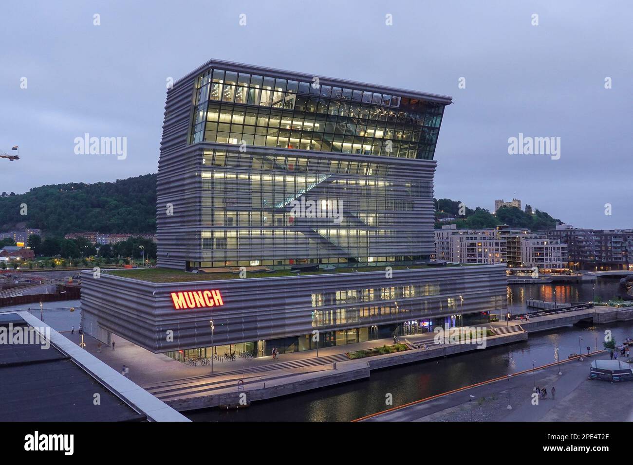 Norway, Oslo, Munchmuseet - in Bjorvika district at Oslofjord sea ...