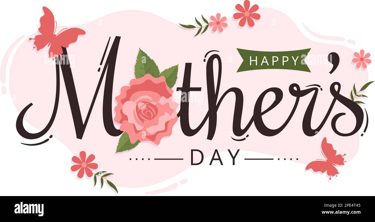 Happy Mother Day on May 14 Illustration with Affection for Baby and ...