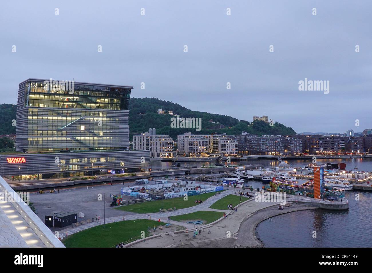 Norway, Oslo, Munchmuseet - in Bjorvika district at Oslofjord sea ...