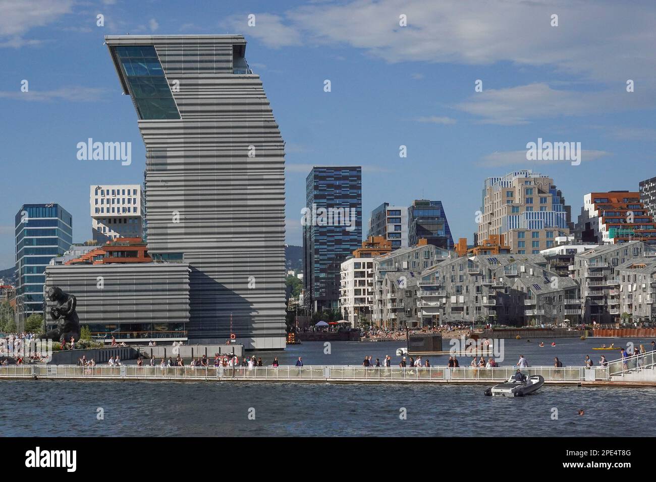 Norway, Oslo, Munchmuseet - in Bjorvika district at Oslofjord sea ...