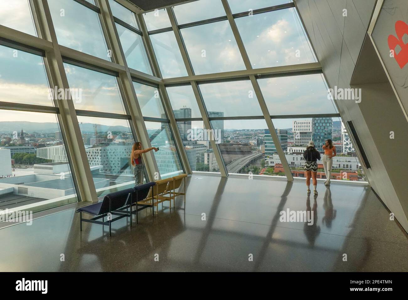 Norway, Oslo, Munchmuseet - in Bjorvika district at Oslofjord sea ...
