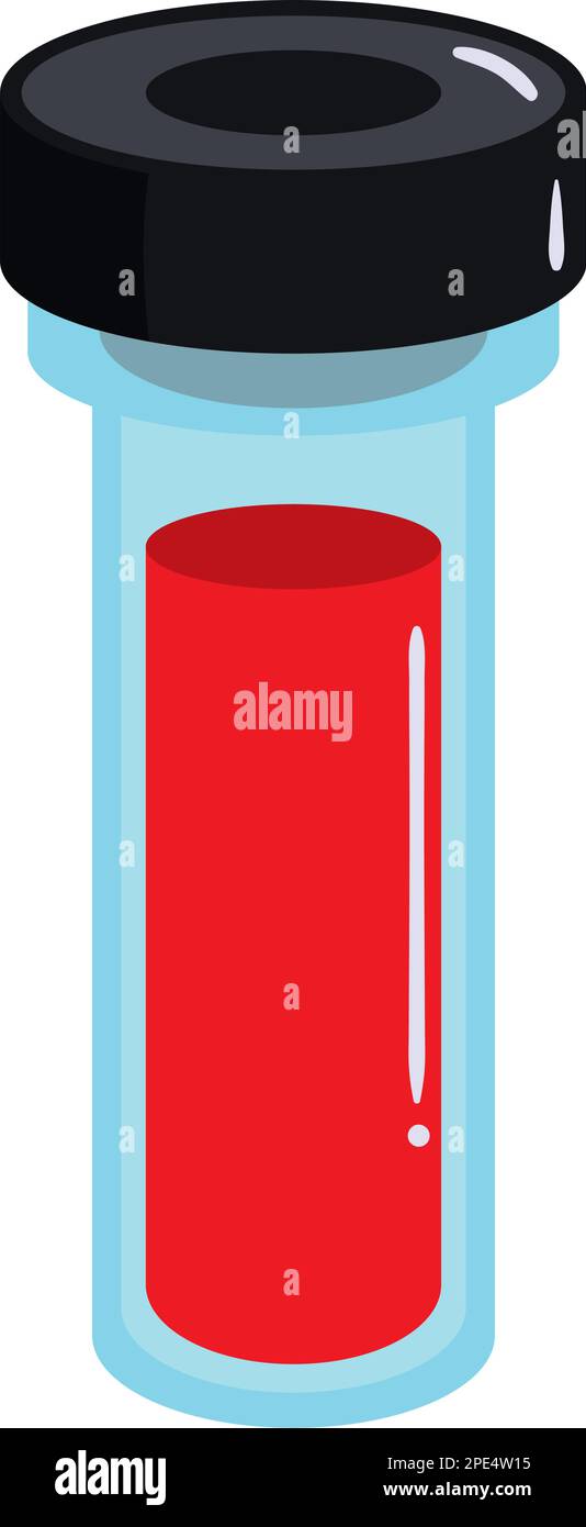 laboratory flask with blood Stock Vector Image & Art - Alamy