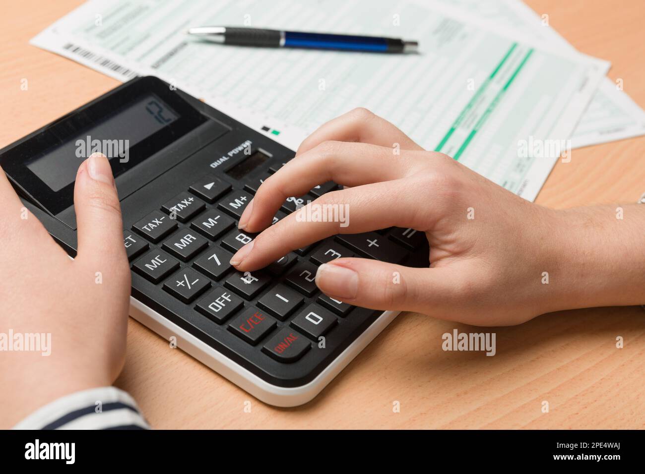 Doing a tax return hi-res stock photography and images - Alamy