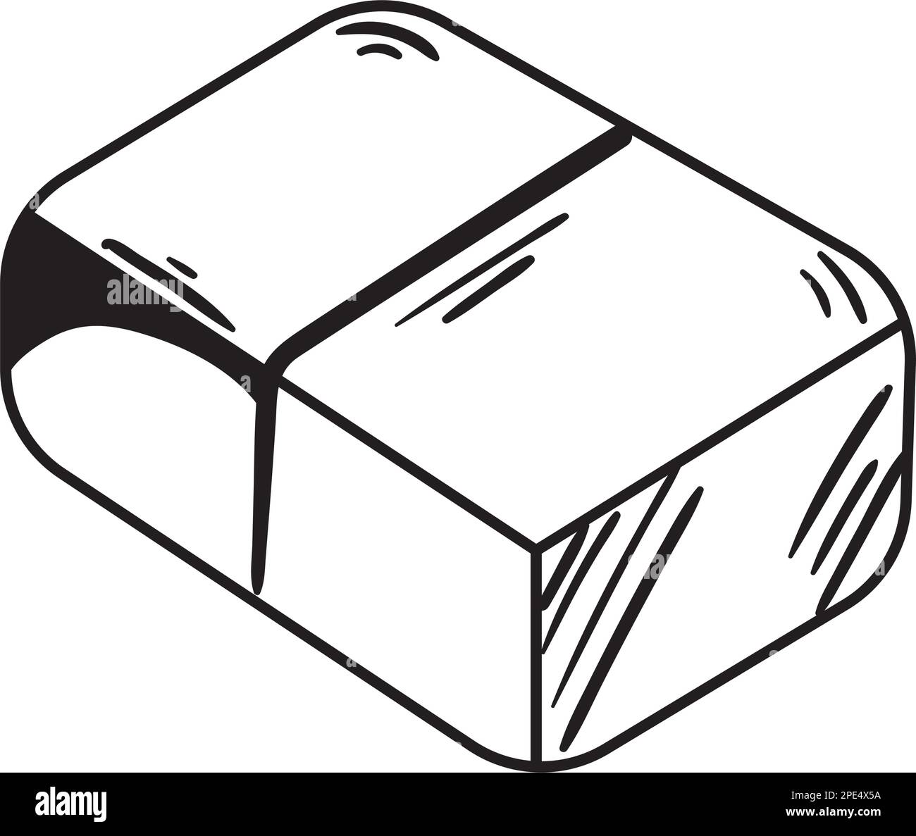 Eraser supply icon Black and White Stock Photos & Images - Alamy