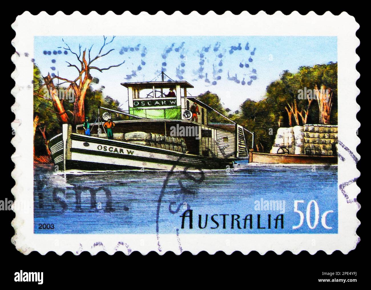MOSCOW, RUSSIA - FEBRUARY 17, 2023: Postage stamp printed in Australia ...