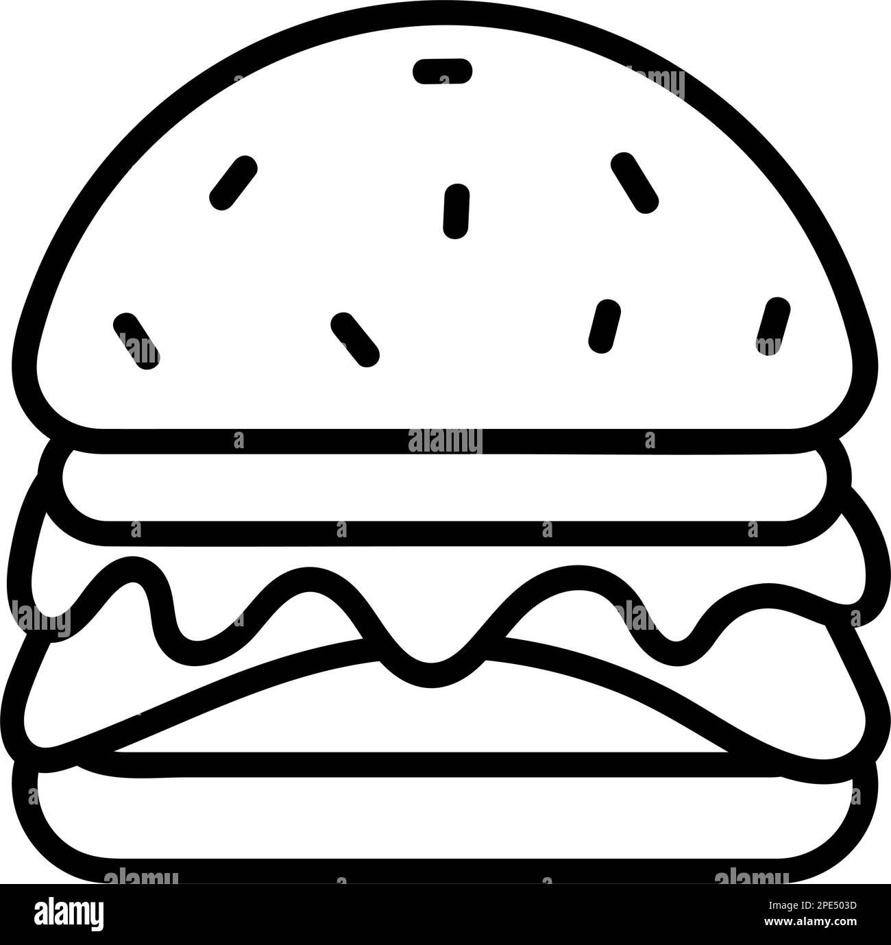 burger food icon Stock Vector Image & Art - Alamy