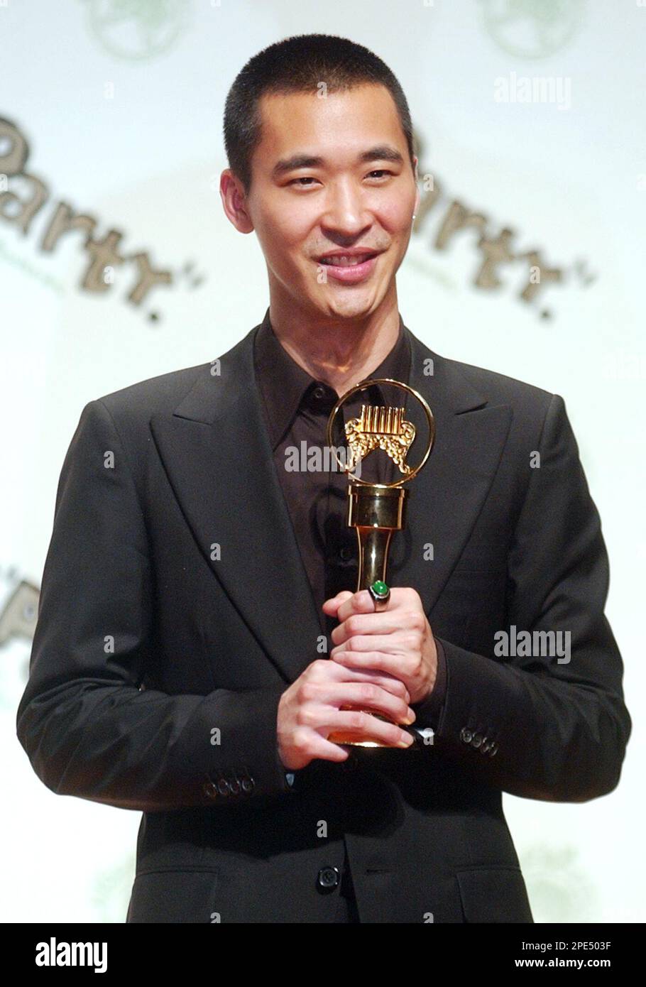 Famed solo artist after the hip hop boy band L.A. Boyz, Taiwanese Stanley Huang displays his ...