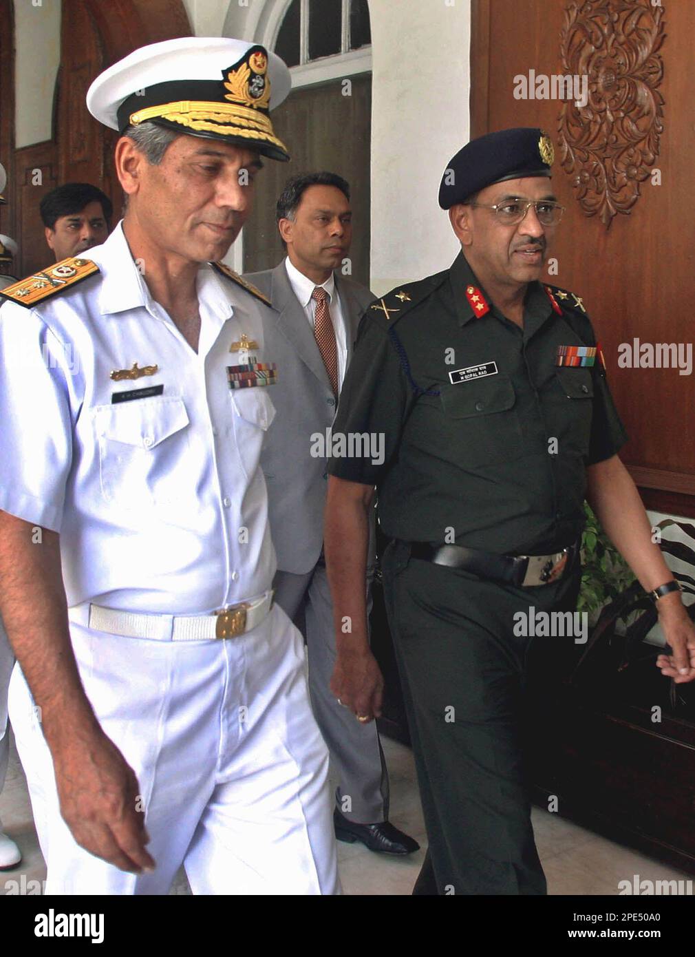 Major Gen. Gopal Rao, Surveyor General of India, right, accompanied by ...