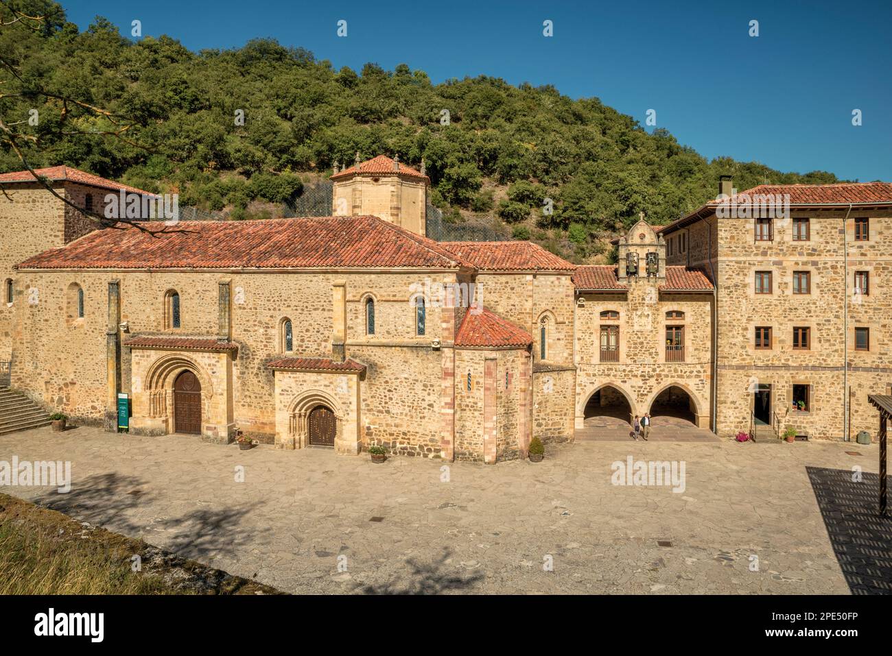 13th century church of the monastery of Santo Toribio de Liebana ...