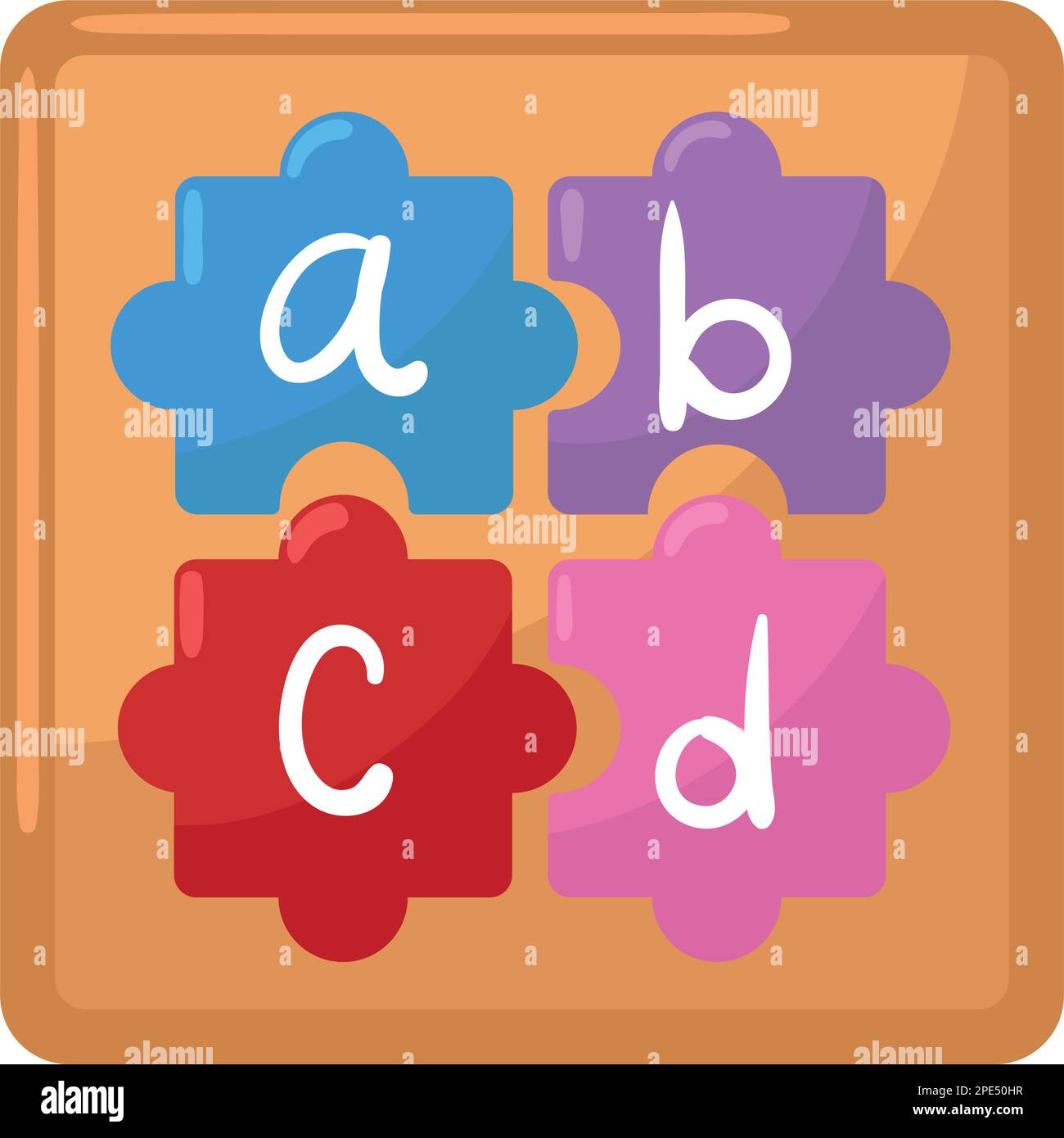Letter puzzles Stock Vector Images - Alamy