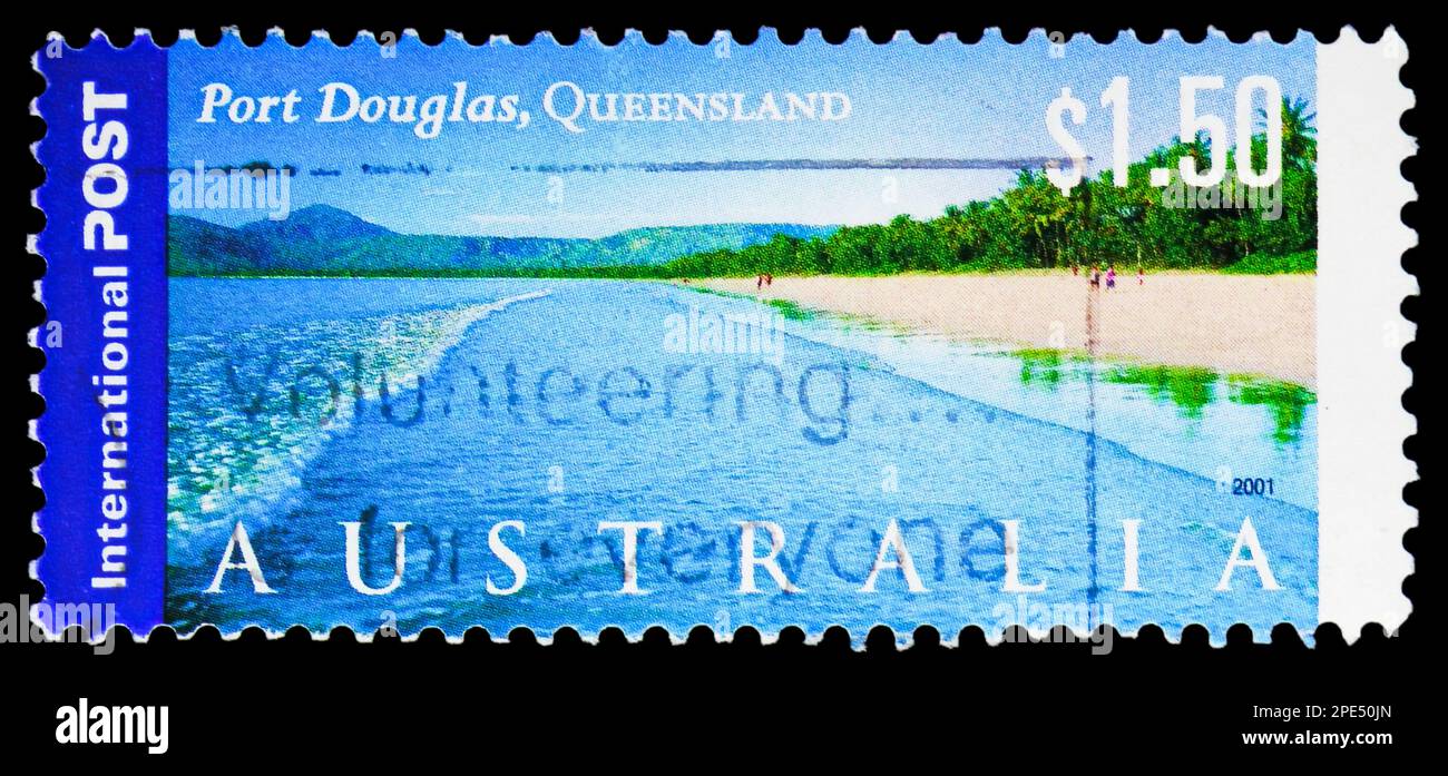 MOSCOW, RUSSIA - FEBRUARY 17, 2023: Postage stamp printed in Australia ...