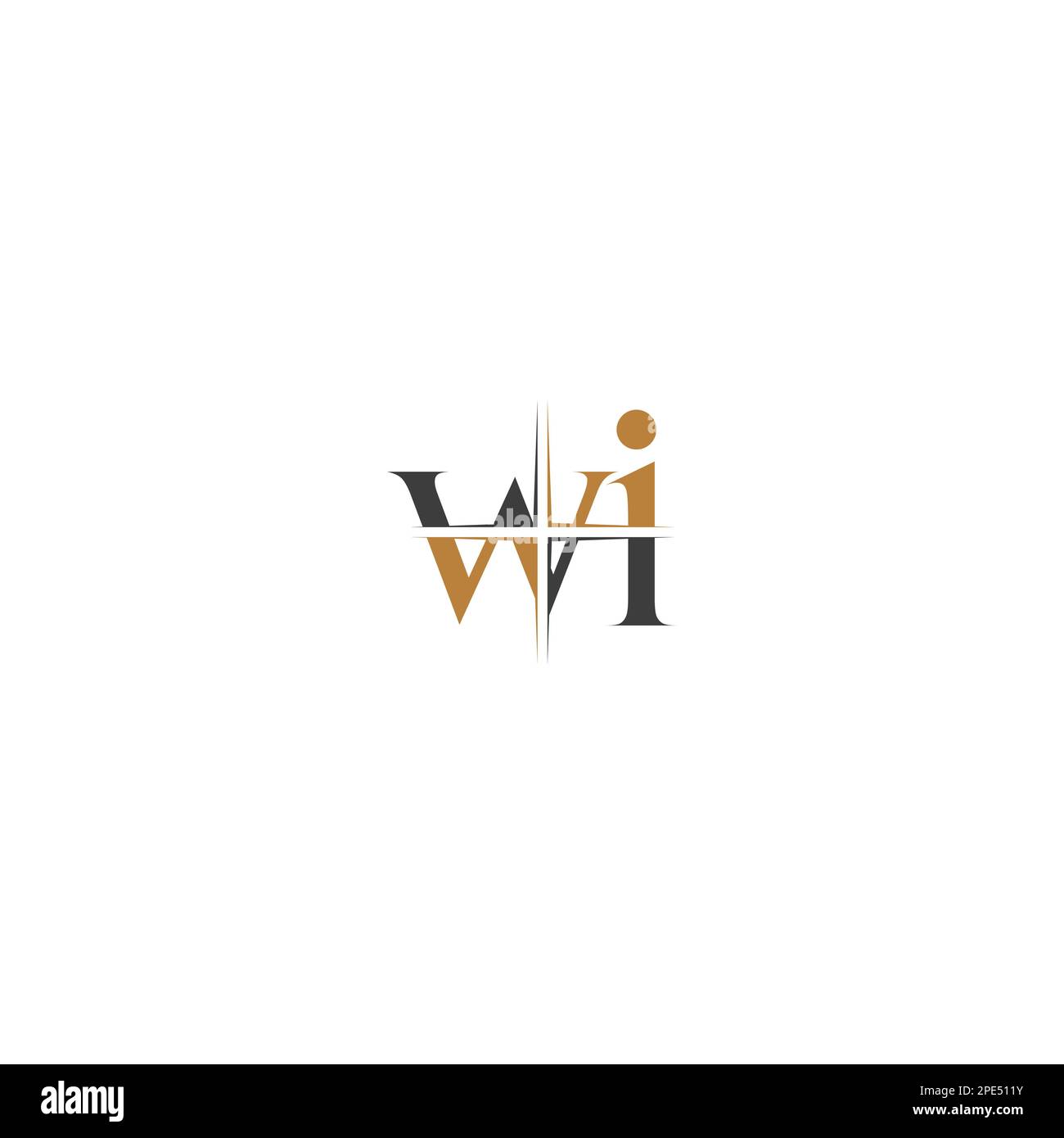 Alphabet letters Initials Monogram logo WI, IW, W and I Stock Vector ...