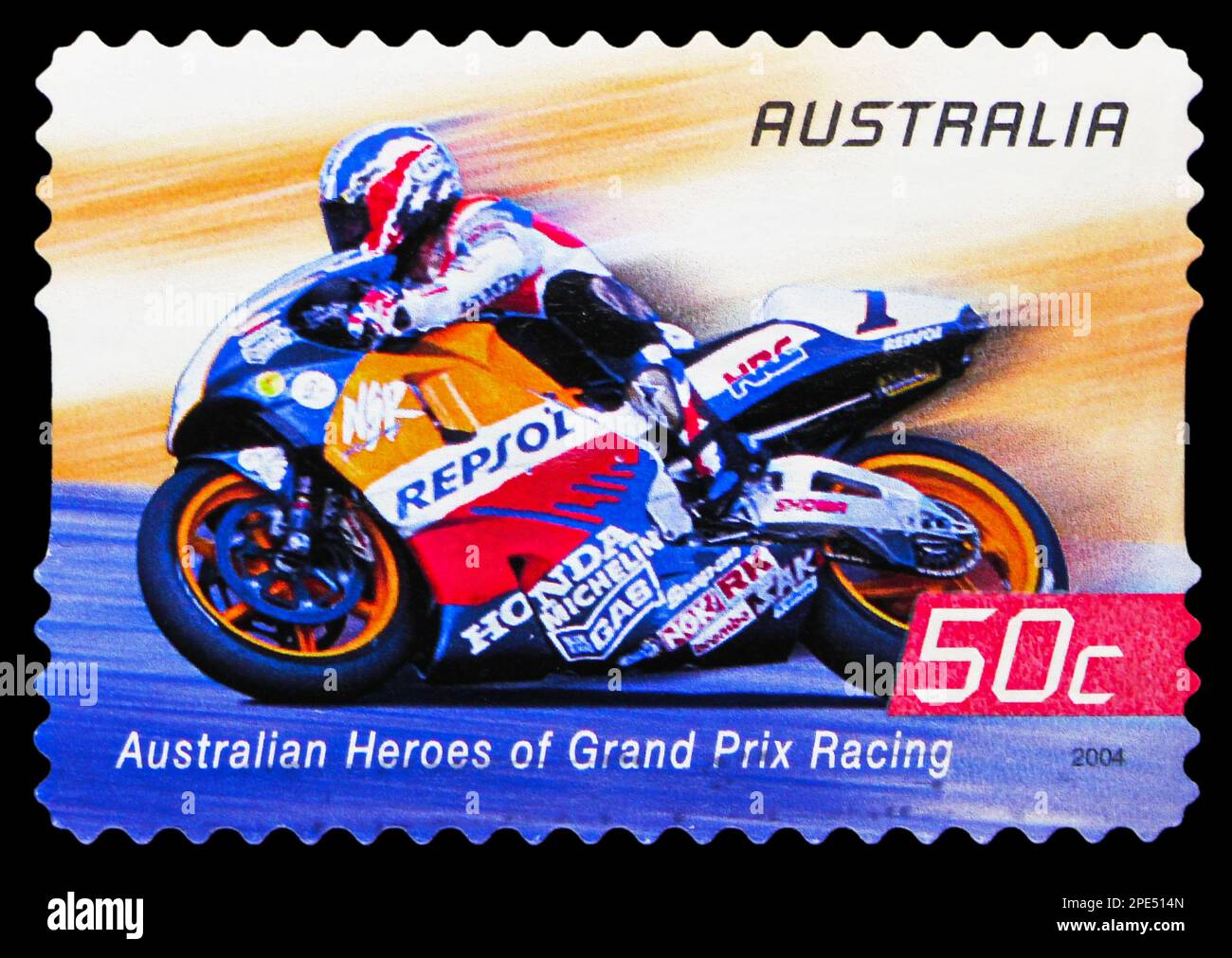 MOSCOW, RUSSIA - FEBRUARY 17, 2023: Postage stamp printed in Australia ...