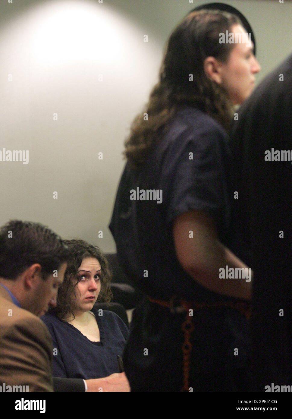 Monique Maestas, 18, looks up at her brother Beau Maestas pleads guilty ...