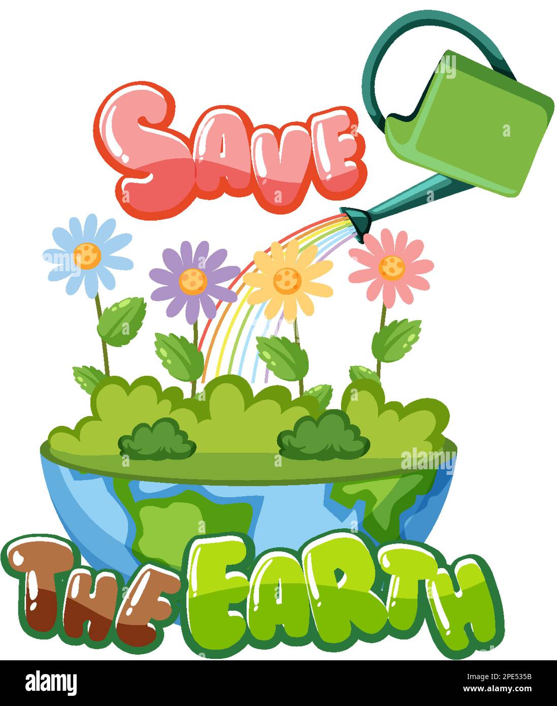 Save the earth banner design illustration Stock Vector Image & Art - Alamy