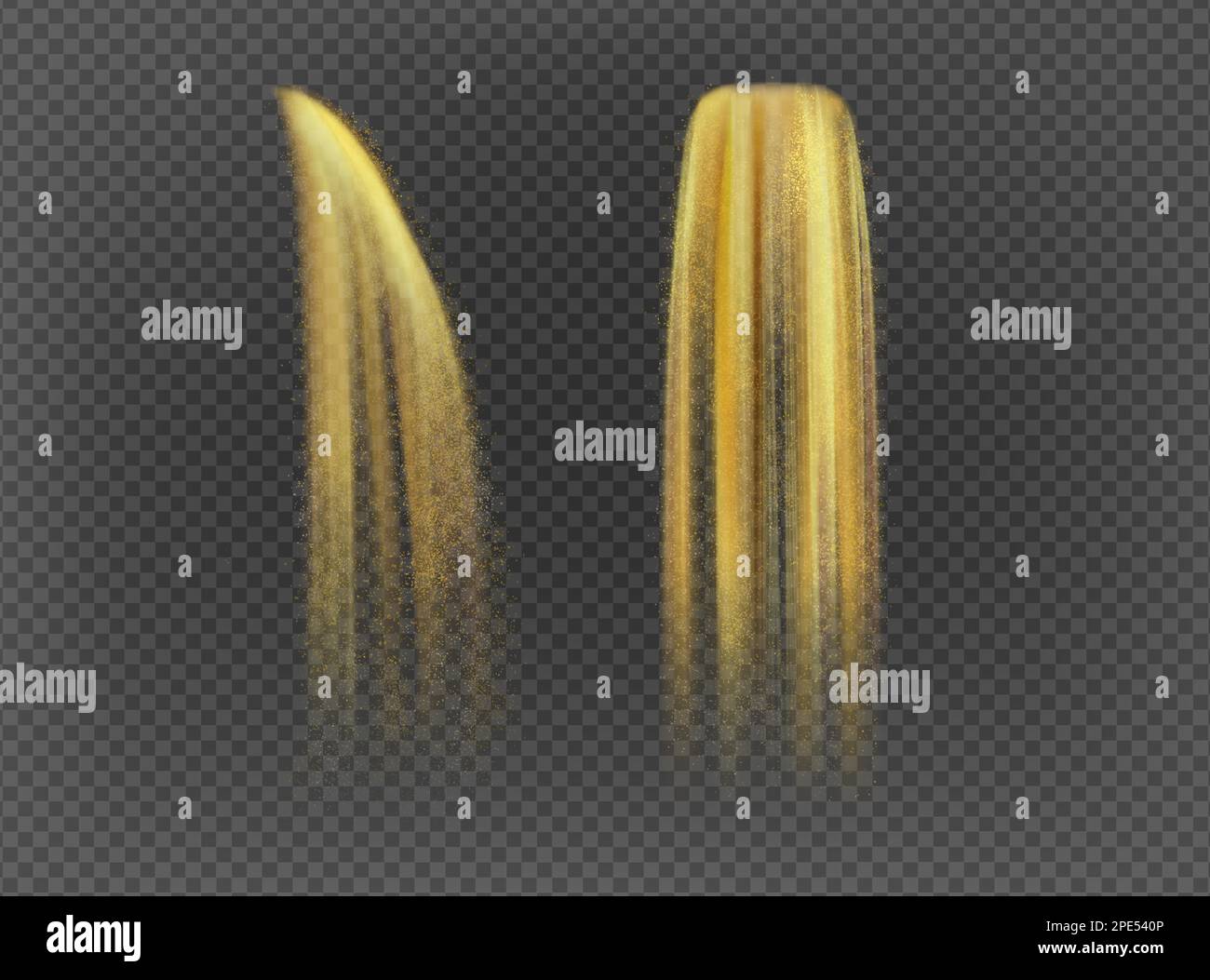 Realistic sand falling isolated on transparent background. Vector ...