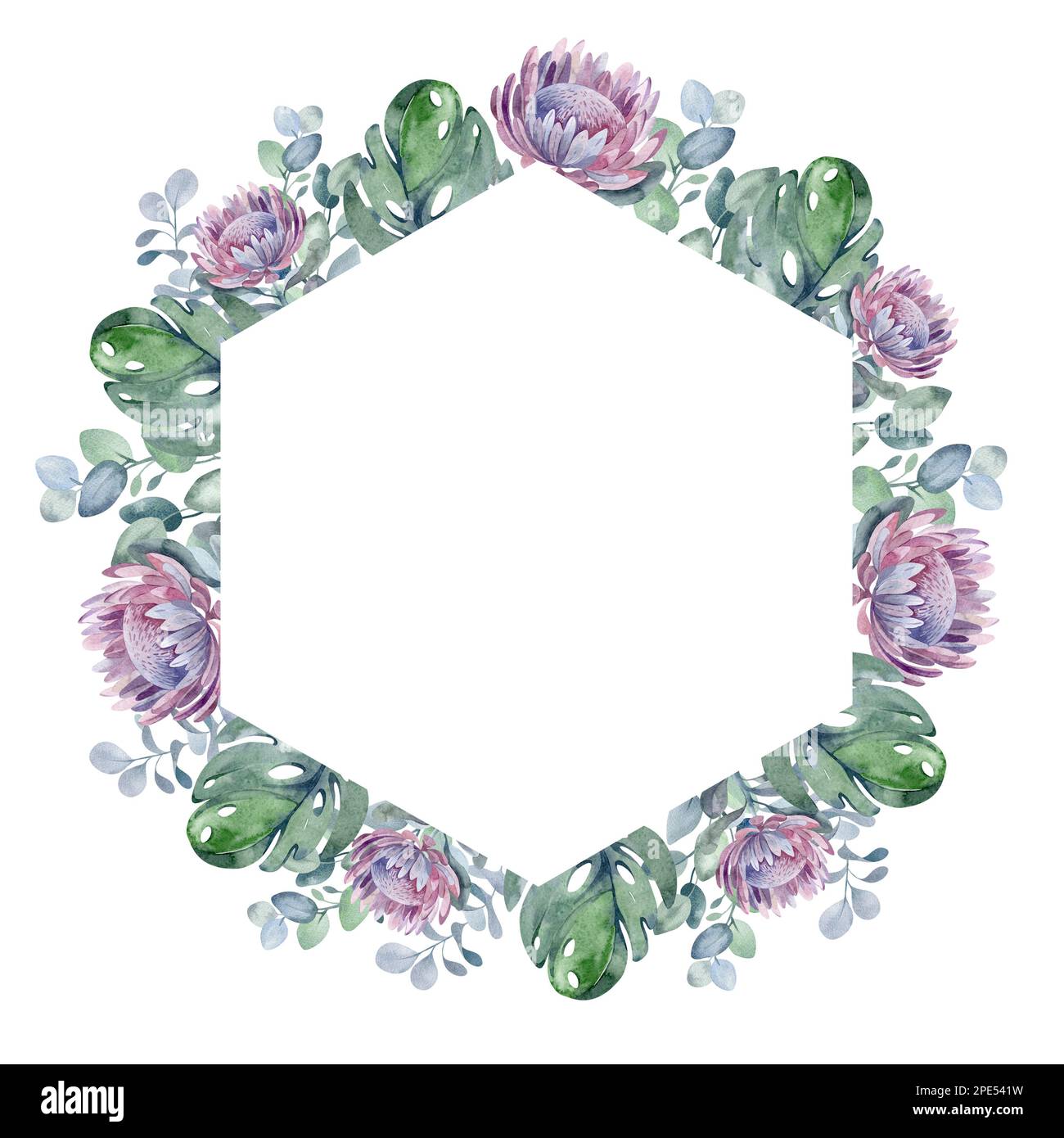 Bouquet watercolor composition flowers Cut Out Stock Images & Pictures ...