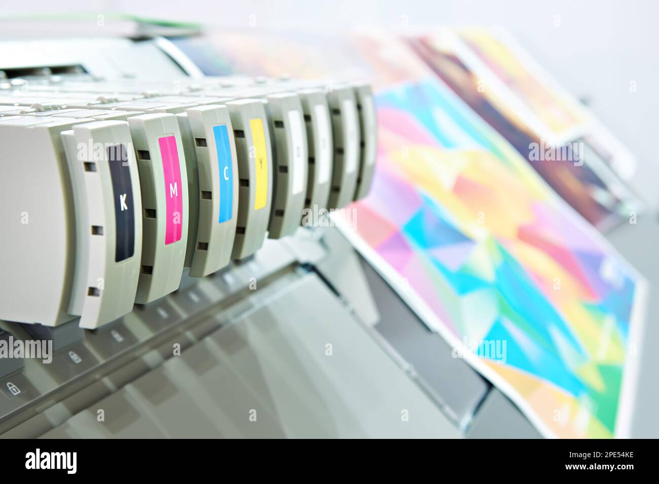 Wide-format plotter color cartridges Stock Photo - Alamy