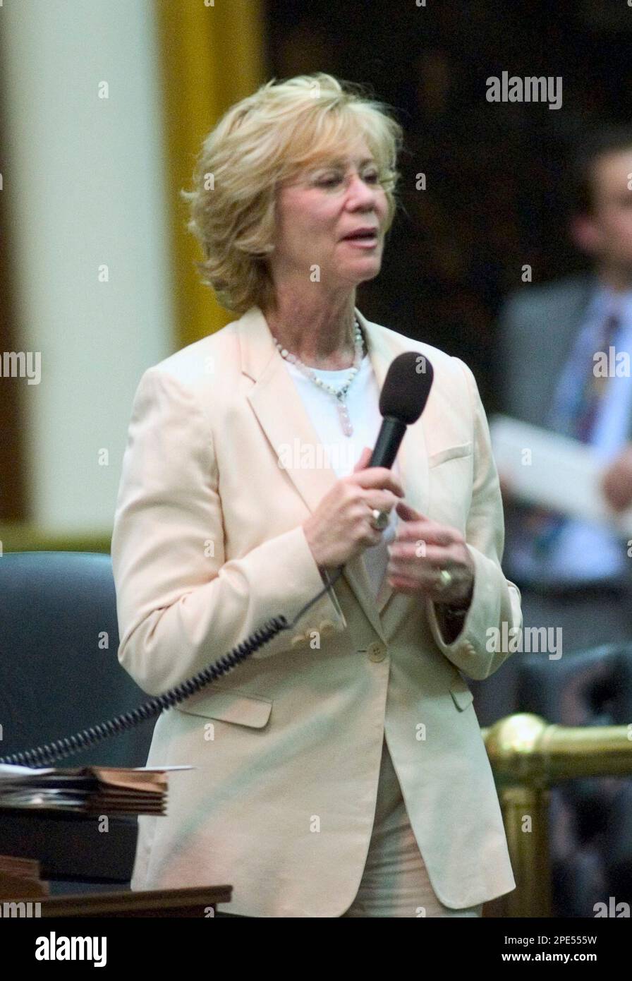 Sen. Florence Shapiro, R-Plano, speaks about working with Sen. Steve ...