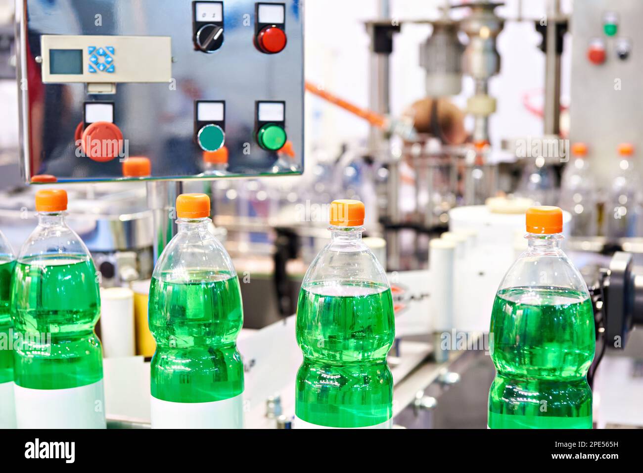 Water factory bottling line processing hi-res stock photography and ...