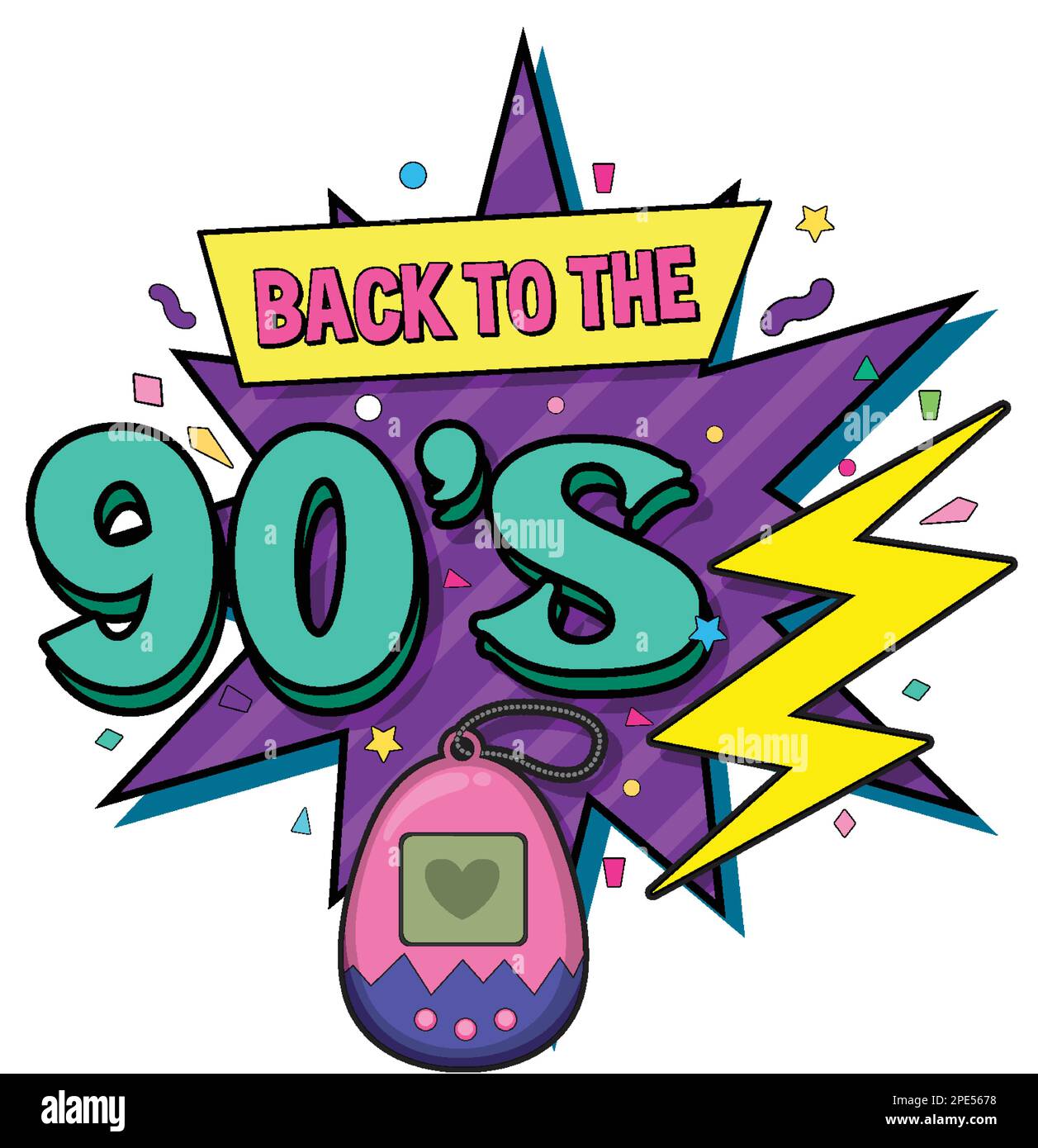 Back to 90s vector vectors Cut Out Stock Images & Pictures - Alamy