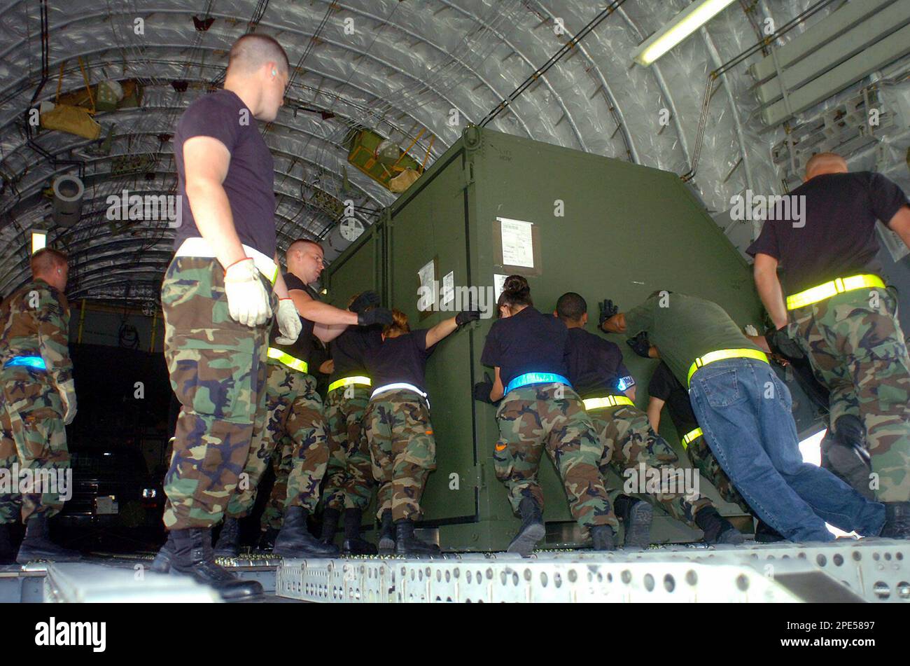 Airmen with the 49th Logistics Readiness Squadron and the 49th Materiel ...