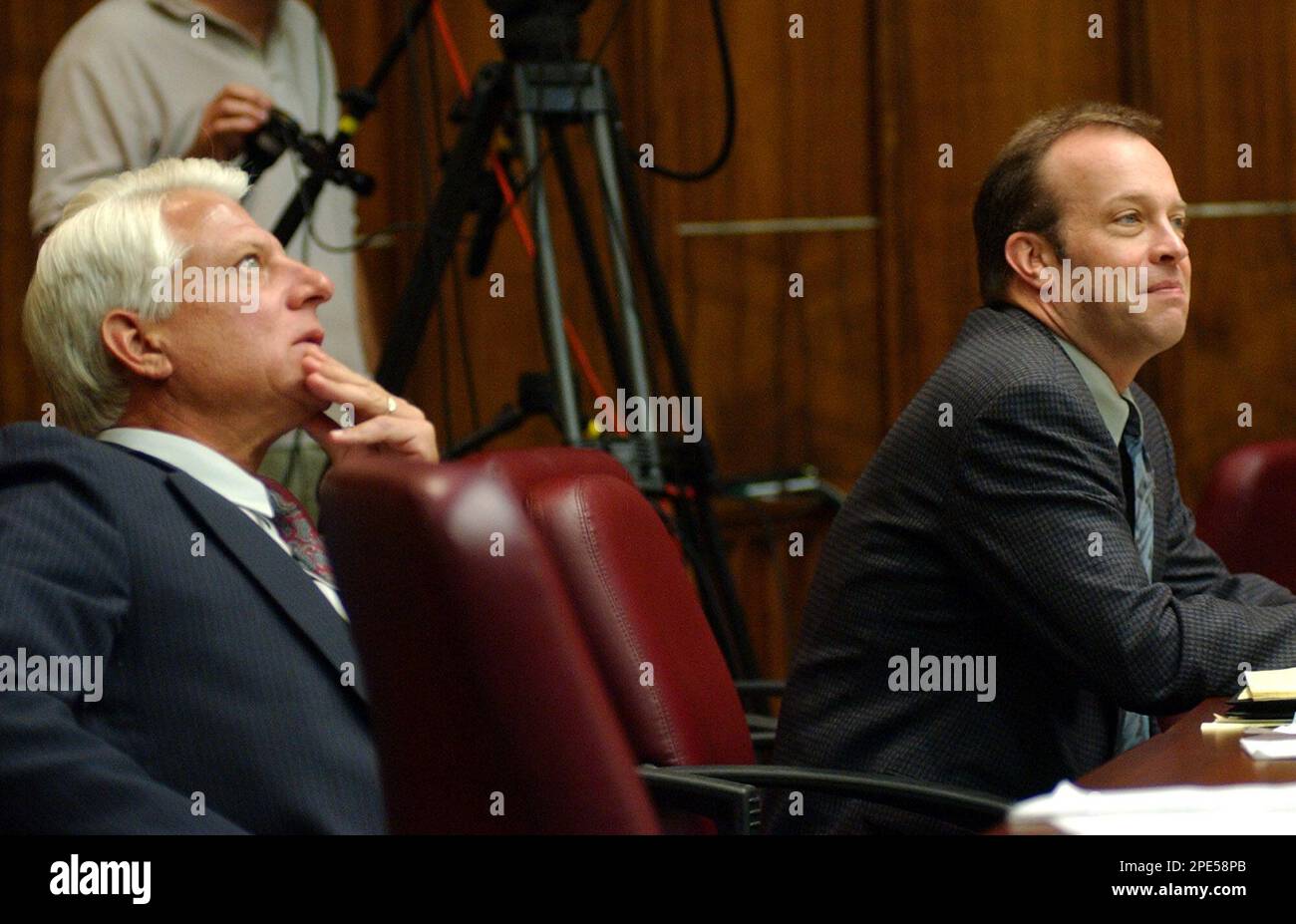 Former America West pilot Thomas Cloyd, left, and co-pilot Christopher ...