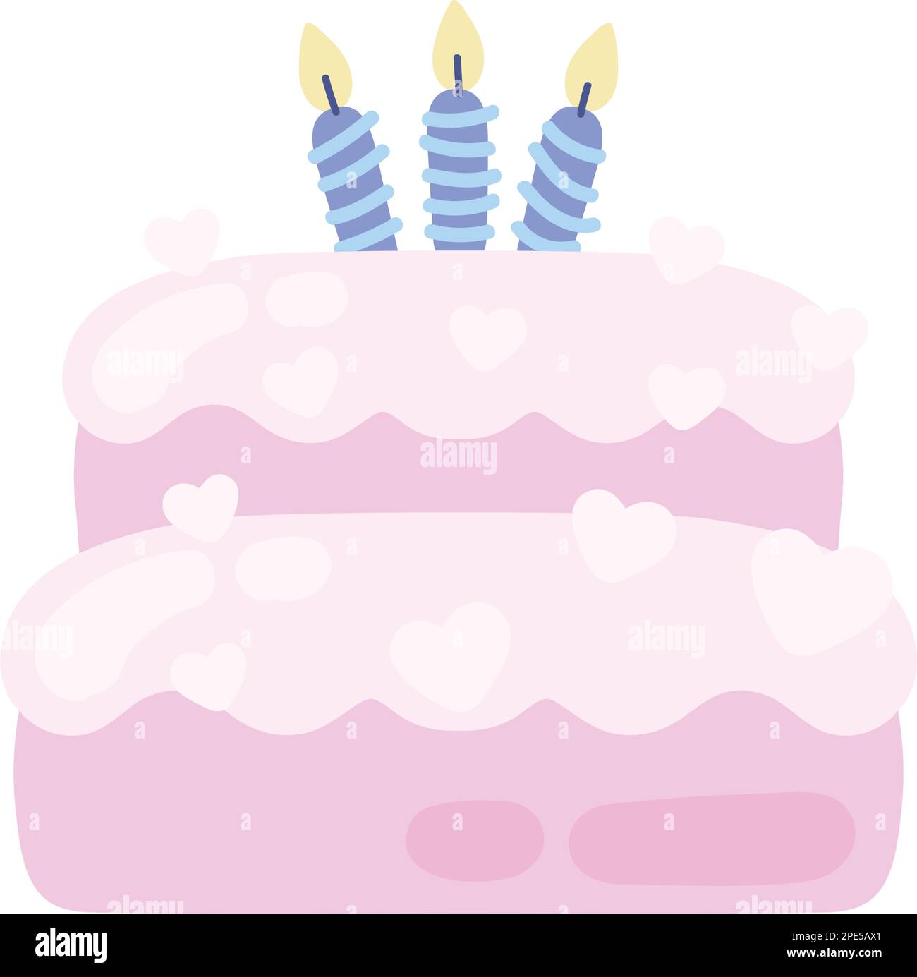 birthday cake and candles Stock Vector Image & Art - Alamy