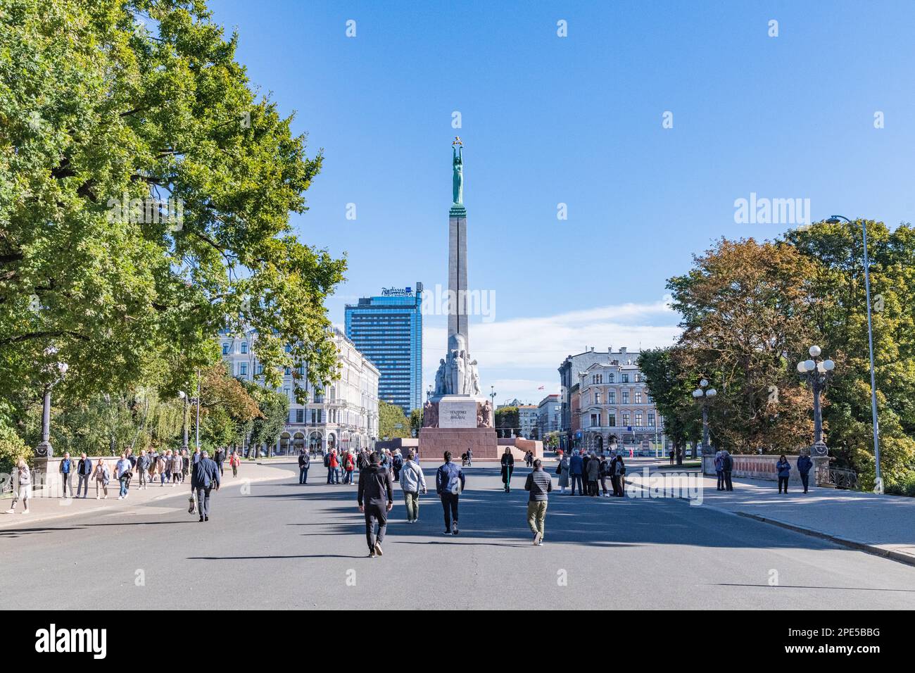 The Freedom Monument in Riga, Latvia Stock Photo - Alamy