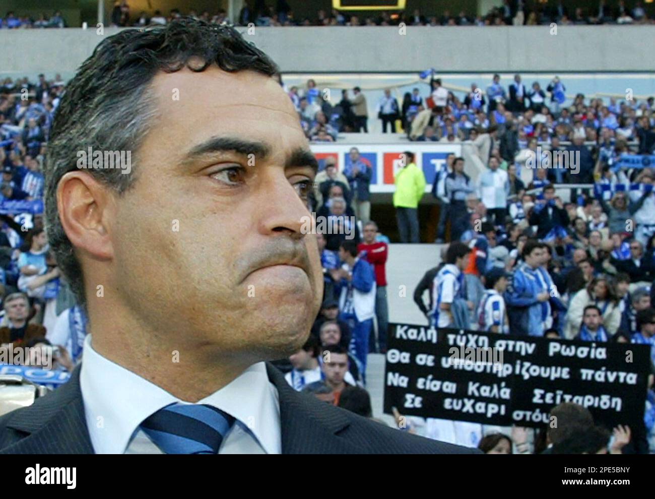 FC Porto's coach Jose Couceiro reacts before the match with Academica ...