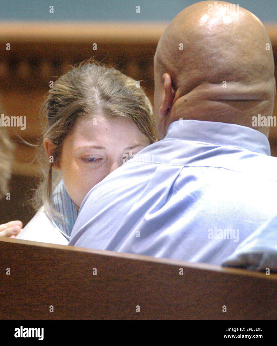 Libby Rios, left, wife of former Columbia Police Officer Steven Rios ...